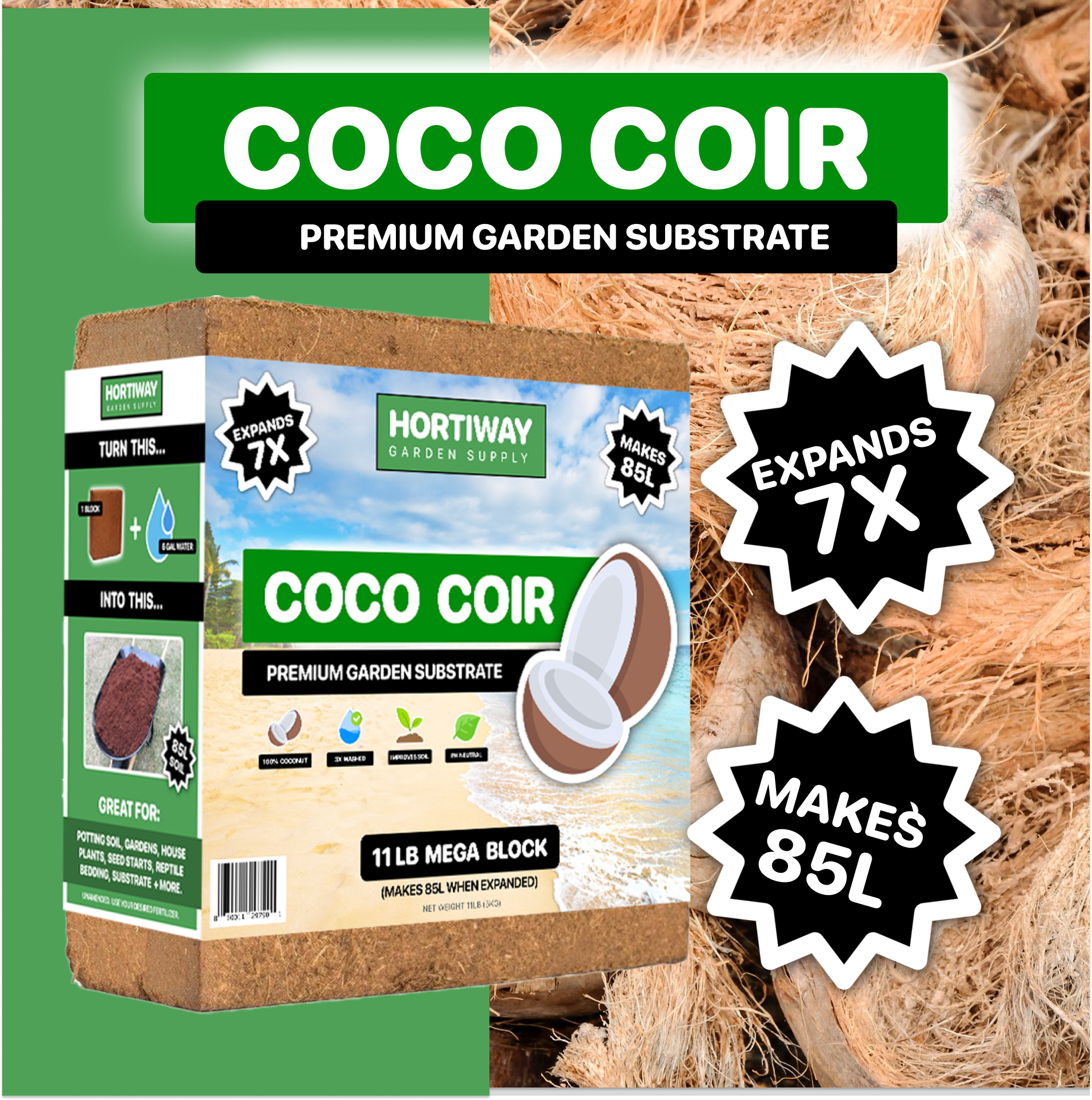 Coco Coir Bricks