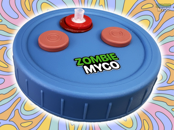 Liquid Culture Lid - Leak Proof Modified Lid - With Injection Port And